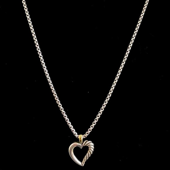 David Yurman | Jewelry | David Yurman Classic Cable Heart Necklace ...